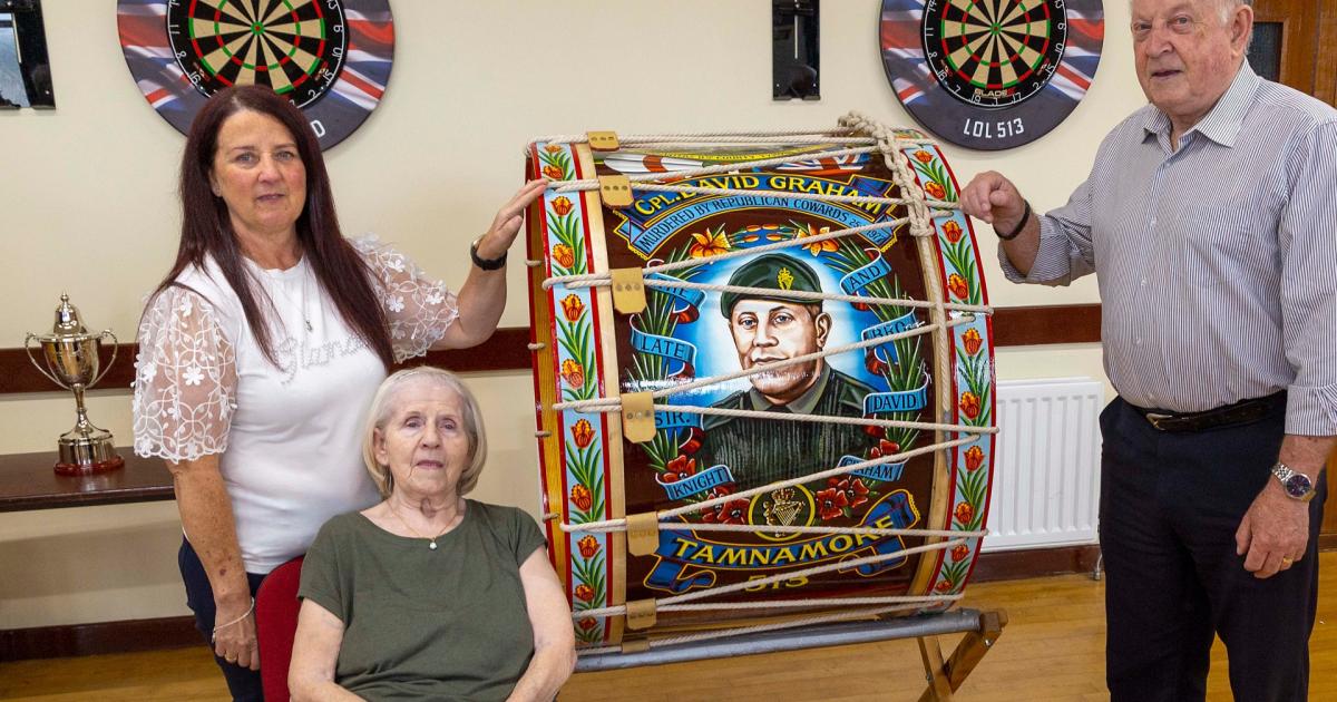 Lambeg drum Dedicated in Tamnamore in memory of murdered UDR Corporal ...