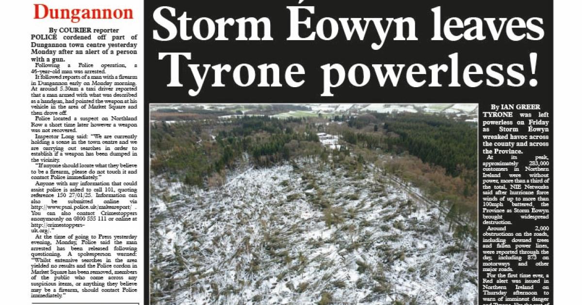 This week's Tyrone Courier... out now... - Alpha Newspaper Group