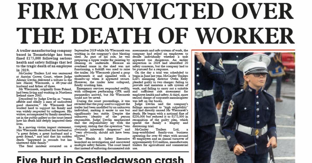 Tomorrow's Mid-Ulster Courier - featuring all the news and photos from ...