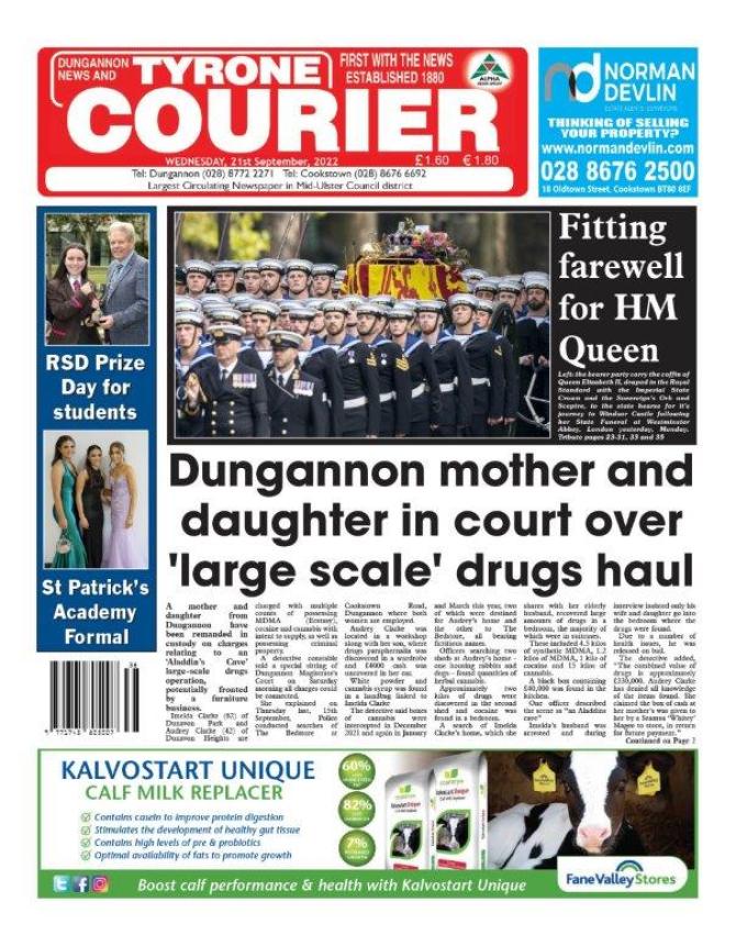 In YOUR Tyrone Courier.. out tomorrow morning - Alpha Newspaper Group