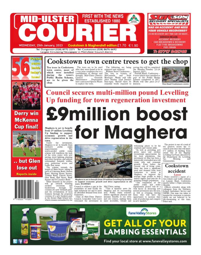 Today's Mid-Ulster Courier: - Alpha Newspaper Group