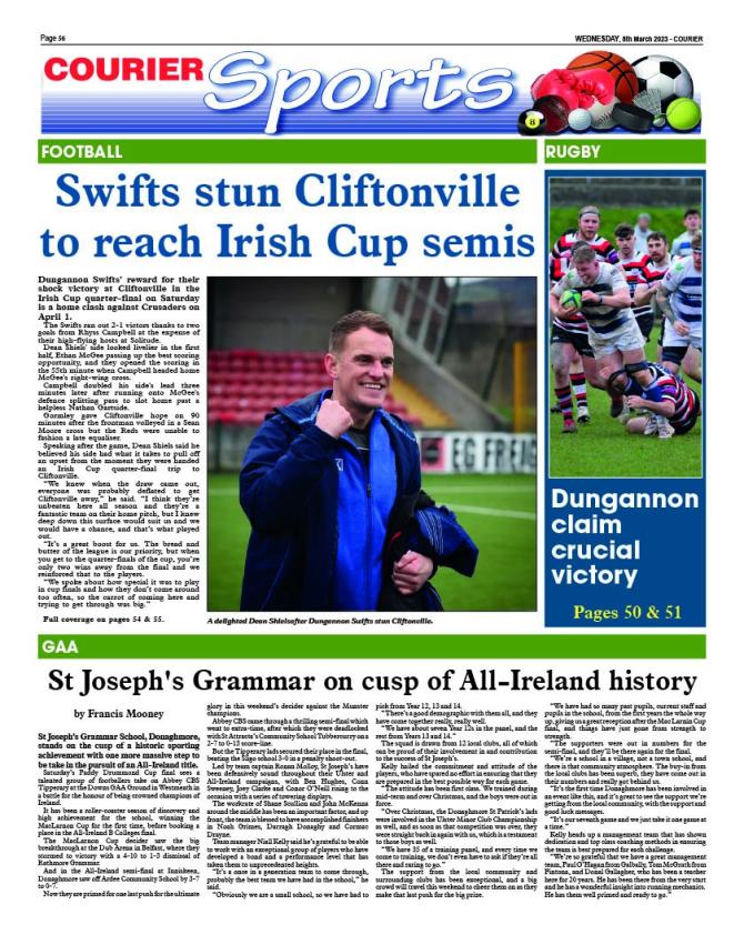 Making the sport headlines in this week's Tyrone Courier - Alpha ...