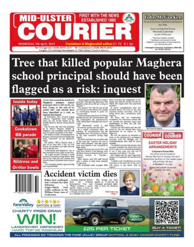 In this week's MID-ULSTER COURIER... out now... - Alpha Newspaper Group