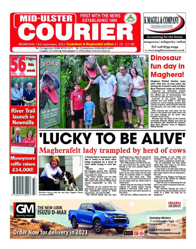 This week's Mid-Ulster Courier... out now... - Alpha Newspaper Group