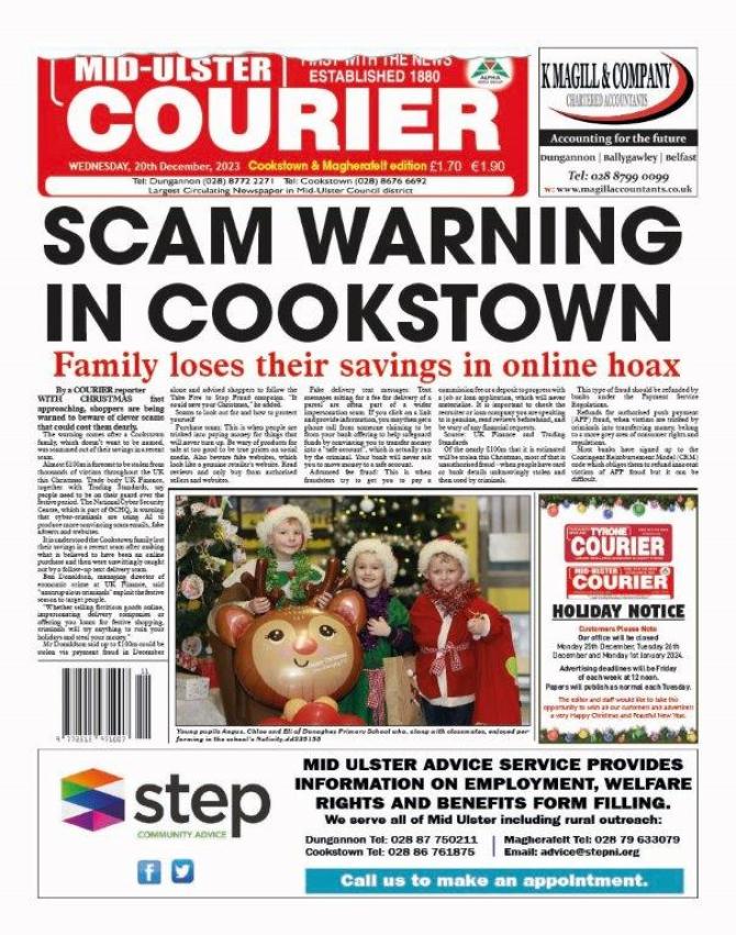 This week's Mid-Ulster Courier... out now! - Alpha Newspaper Group