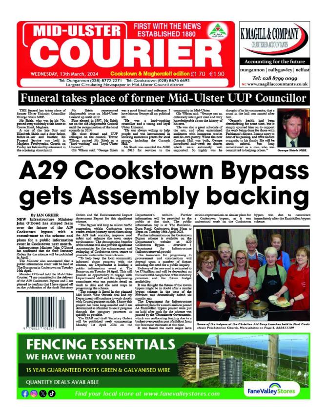 Your weekly Mid-Ulster Courier... out now... - Alpha Newspaper Group